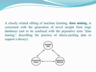 Advanced Machine Learning- Introduction to Machine Learning | PPTX