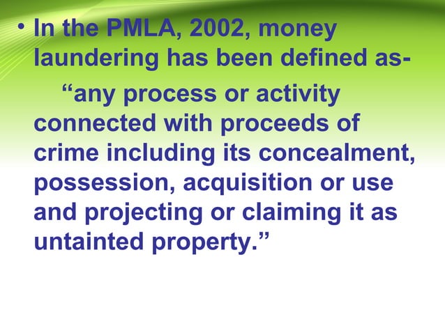 Aml presentation | PPT