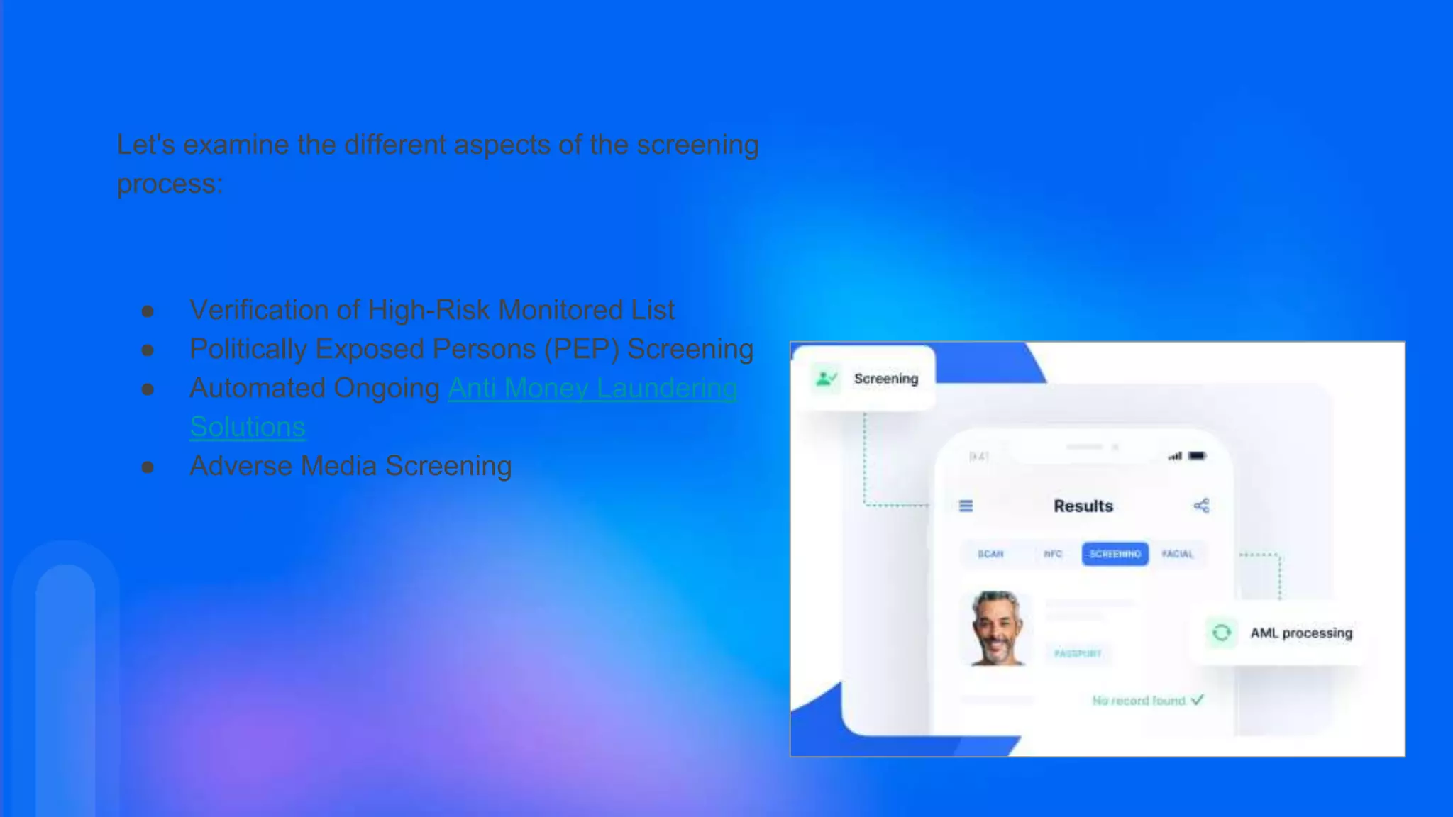 An Overview Of Anti-Money Laundering (AML) Screening | PPTX