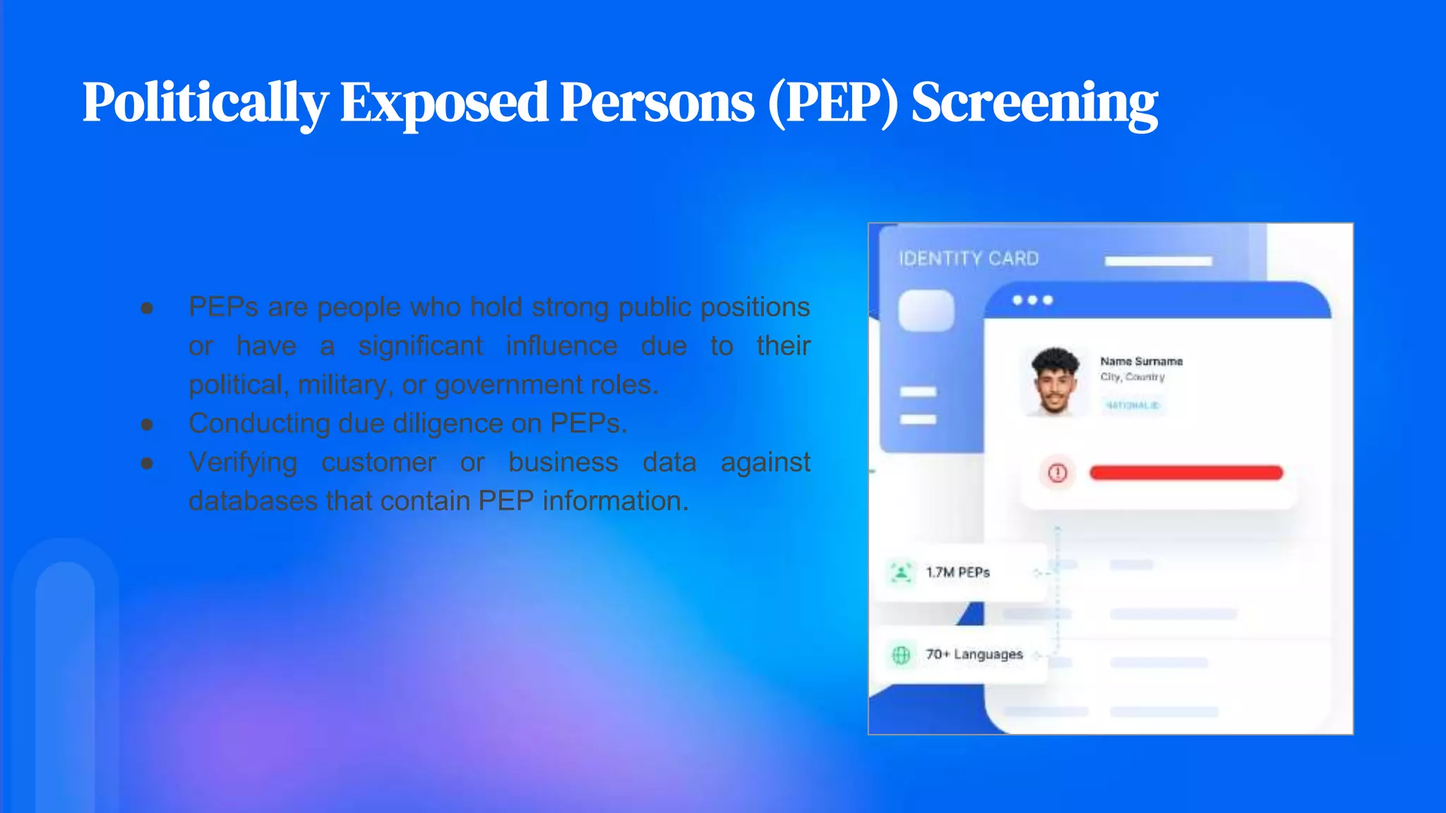 An Overview Of Anti-Money Laundering (AML) Screening | PPTX