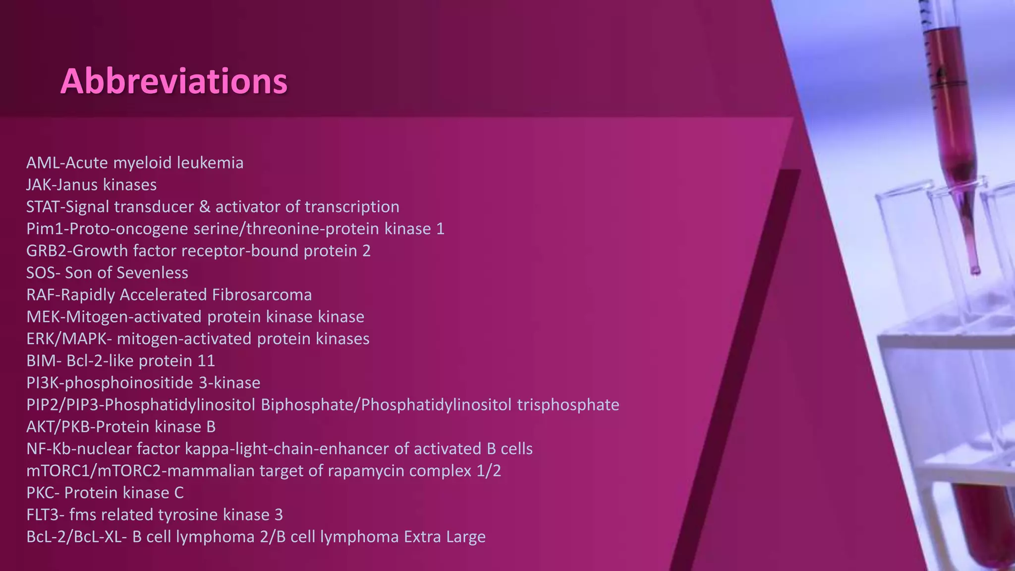 ACUTE MYELOID LEUKEMIA SIGNALLING | PPTX