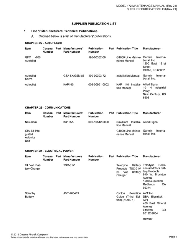 Amm cessna 172 aircraft maintenence manuel | PDF