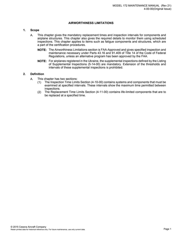 Amm cessna 172 aircraft maintenence manuel | PDF