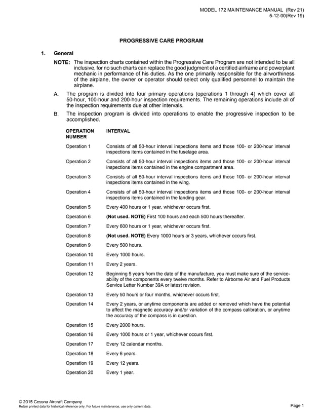 Amm cessna 172 aircraft maintenence manuel | PDF