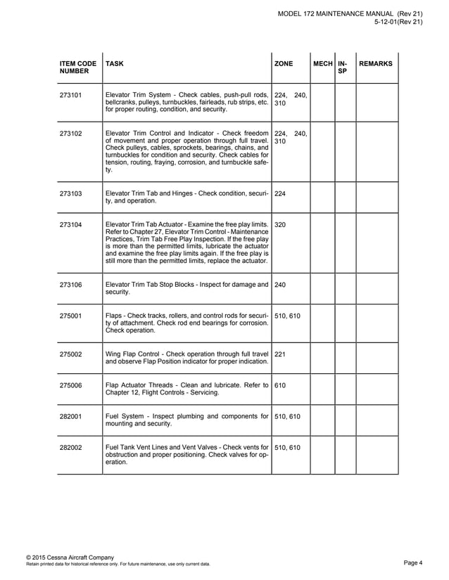 Amm cessna 172 aircraft maintenence manuel | PDF