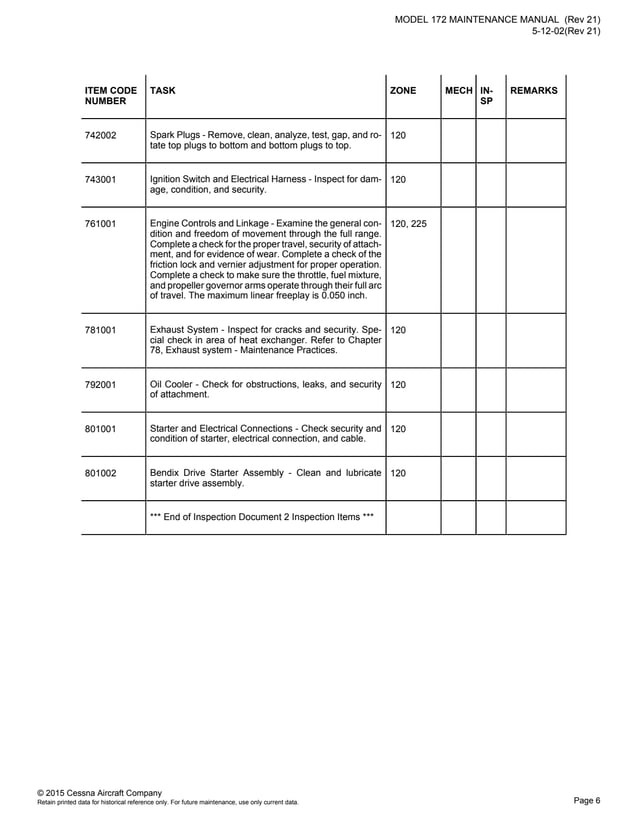 Amm cessna 172 aircraft maintenence manuel | PDF