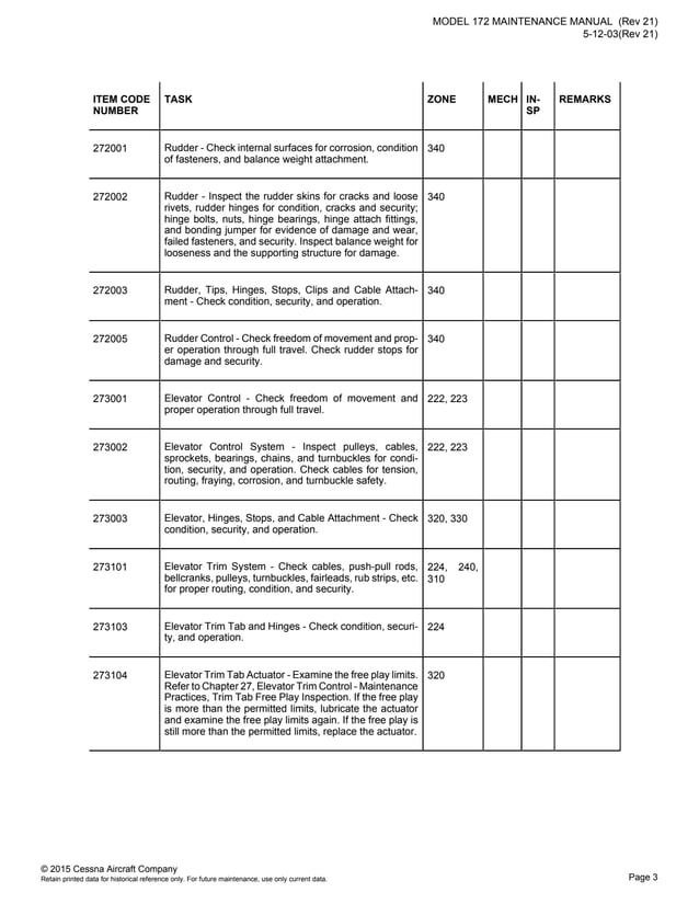 Amm cessna 172 aircraft maintenence manuel | PDF