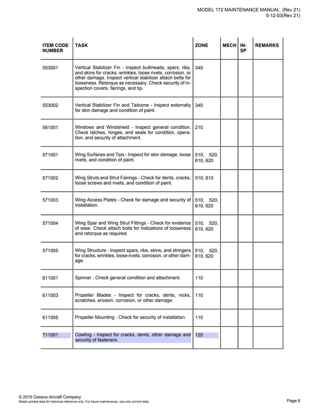 Amm cessna 172 aircraft maintenence manuel | PDF