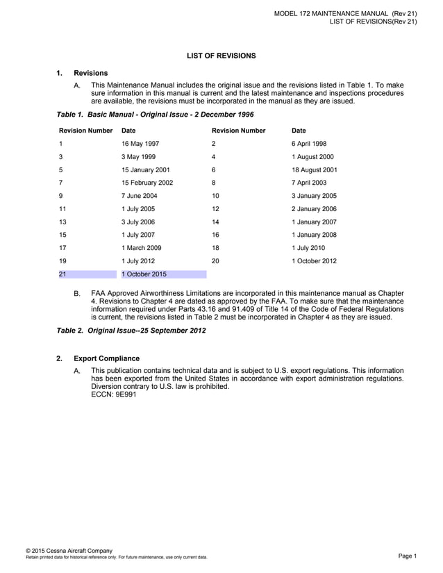 Amm cessna 172 aircraft maintenence manuel | PDF