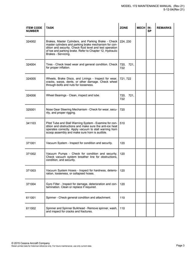 Amm cessna 172 aircraft maintenence manuel | PDF