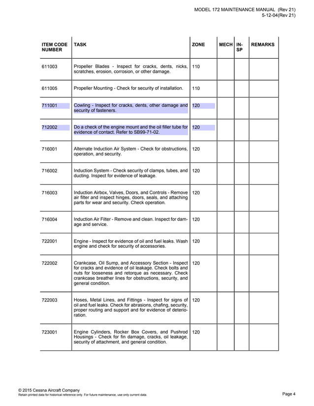 Amm cessna 172 aircraft maintenence manuel | PDF