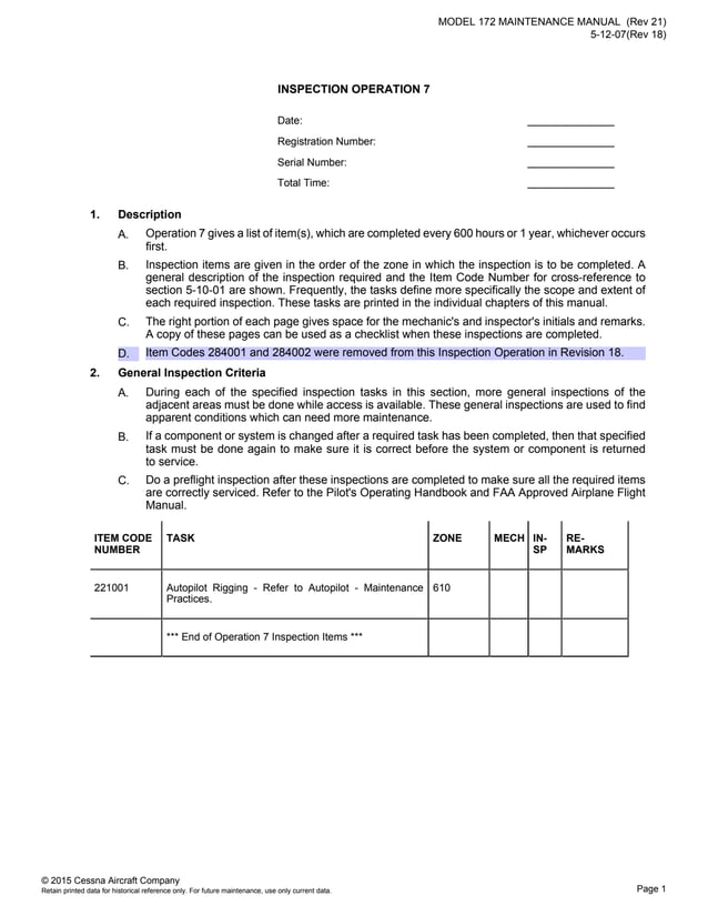 Amm cessna 172 aircraft maintenence manuel | PDF