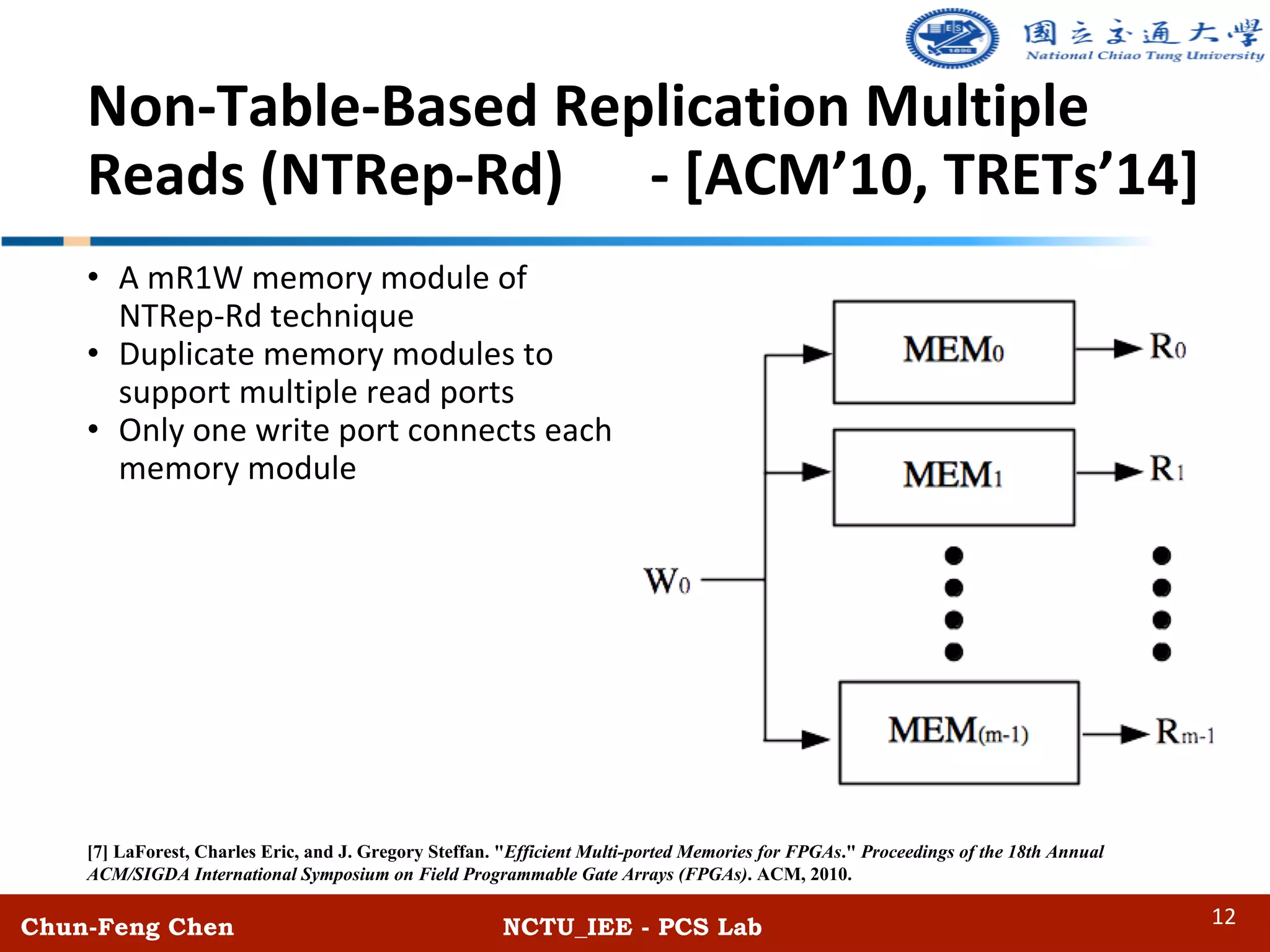Algorithmic Multi-ported Memory(MEM) - Comprehensive Techniques Guideline | PDF | Databases ...