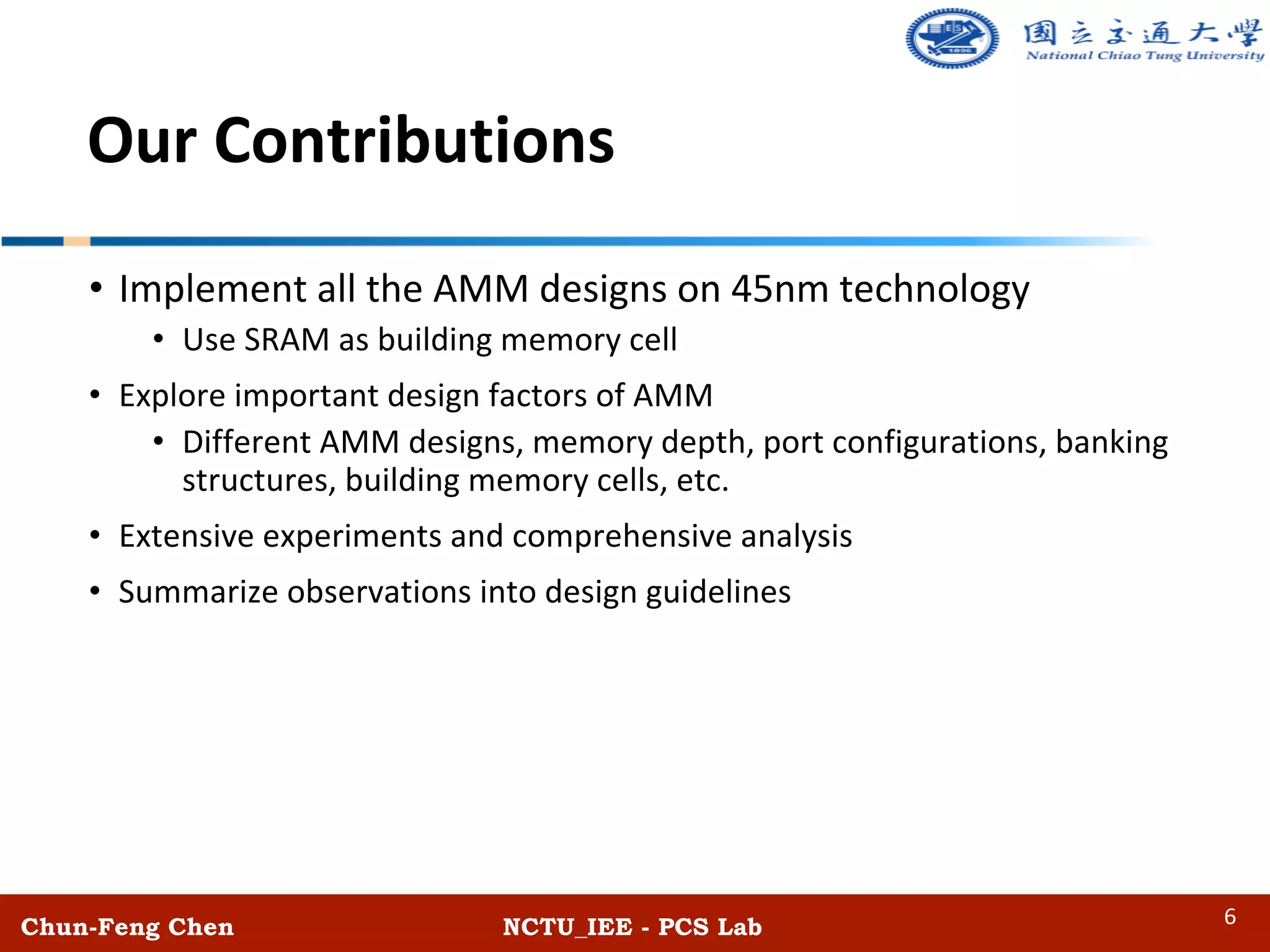 Algorithmic Multi-ported Memory(MEM) - Comprehensive Techniques Guideline | PDF
