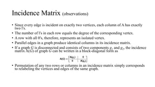 Graph Theory: Matrix representation of graphs | PDF