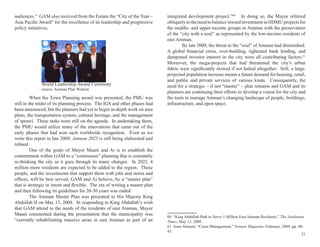 Amman 2025 From Master Plan to Strategic Initiative | Amman Institute | PDF