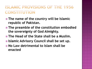 Constitutional development in Pakistan | PPTX