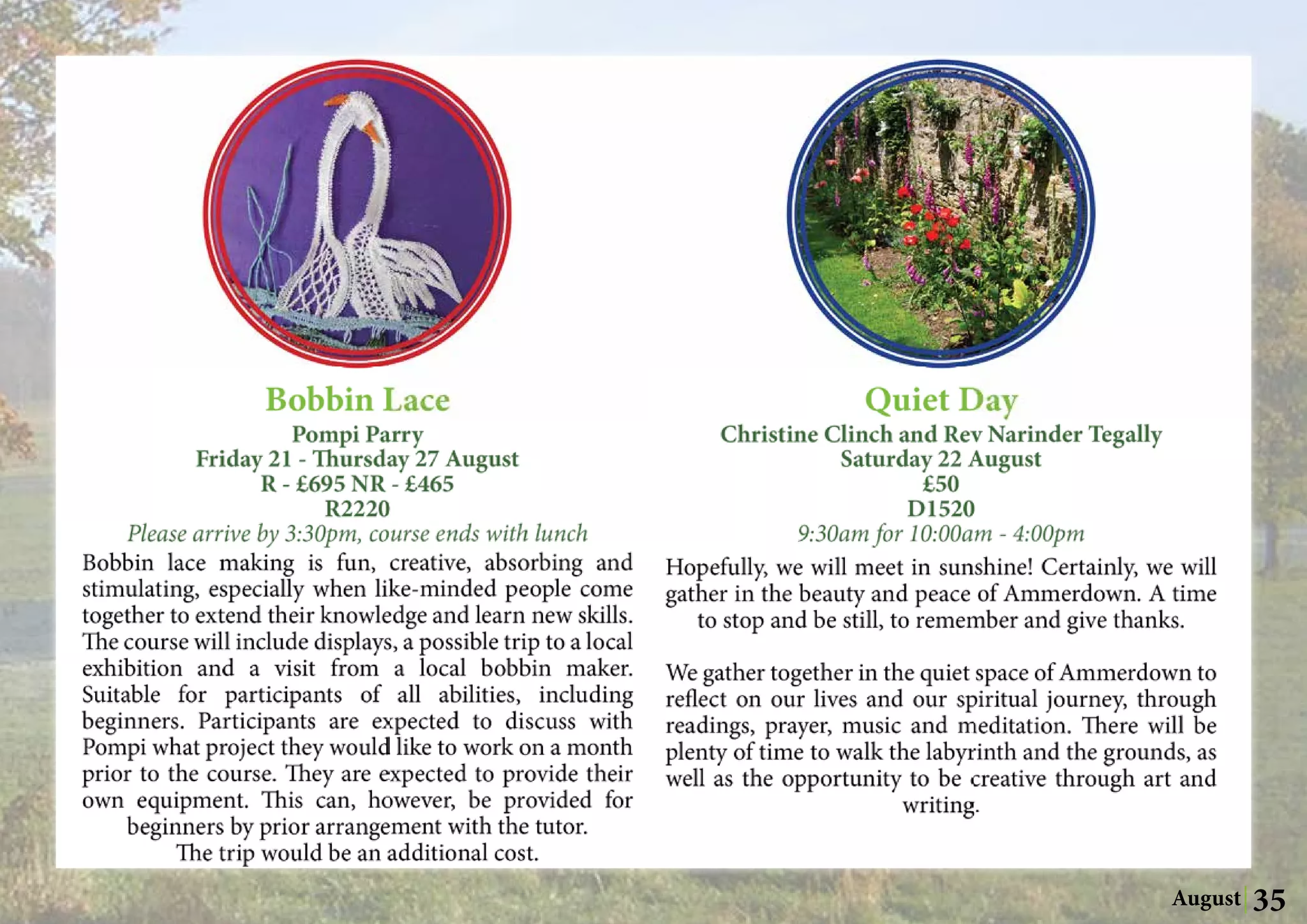 Ammerdown 2020 brochure | PPT