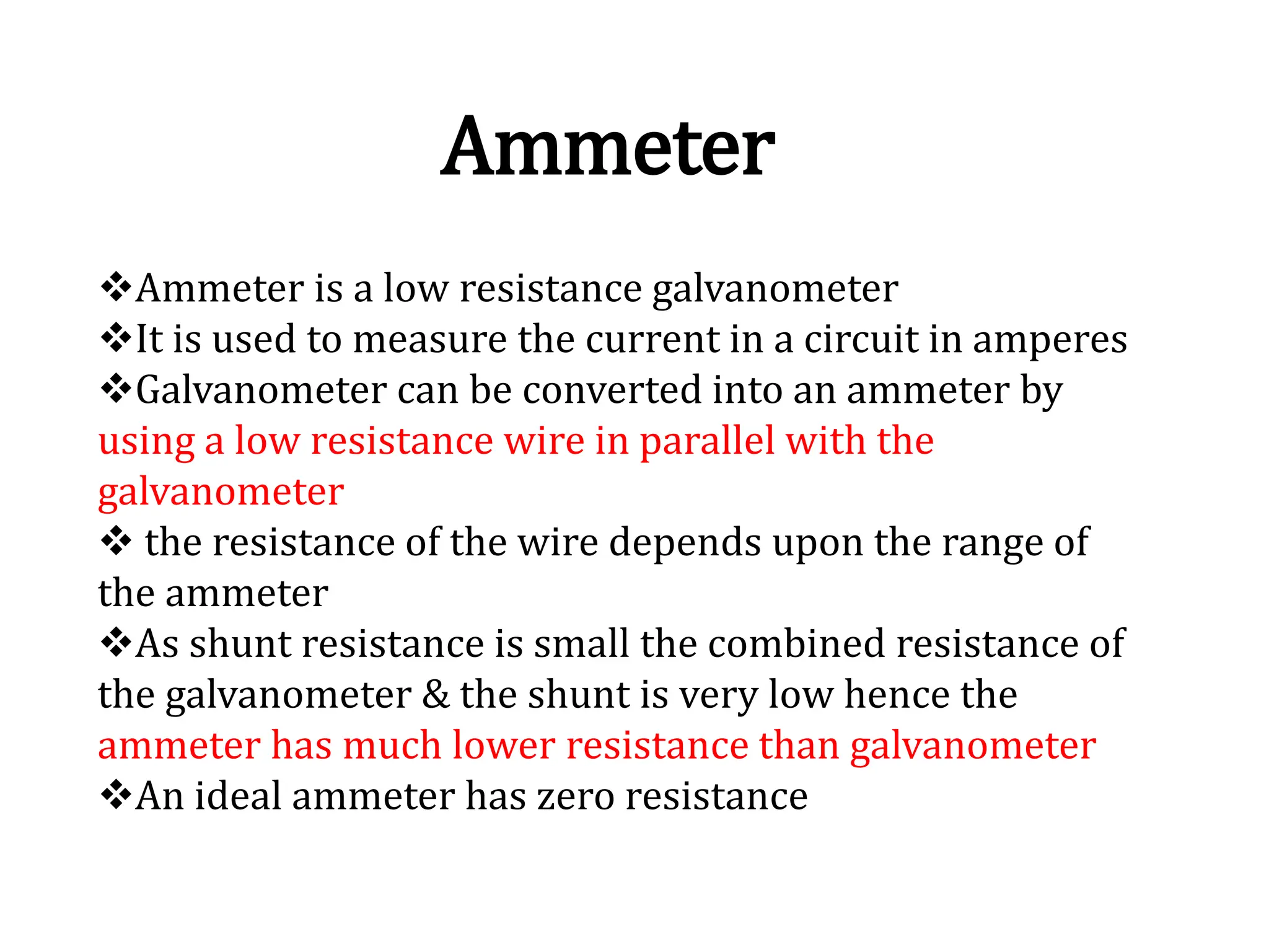 ammeter and voltmeter presentation. For college pdf | PDF