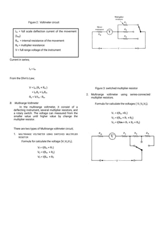 ammeter and voltmeter presentation. For college pdf | PDF