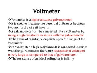 ammeter and voltmeter presentation. For college pdf | PDF