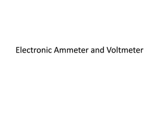 Ammeter&voltmeter | PDF