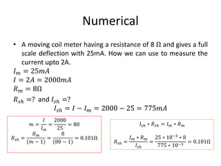 Ammeter&voltmeter | PDF