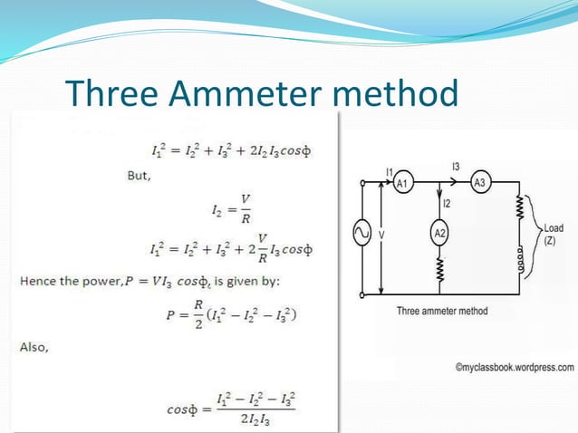 Ammeter, voltmeter, wattmeter, power factor meter | PPTX