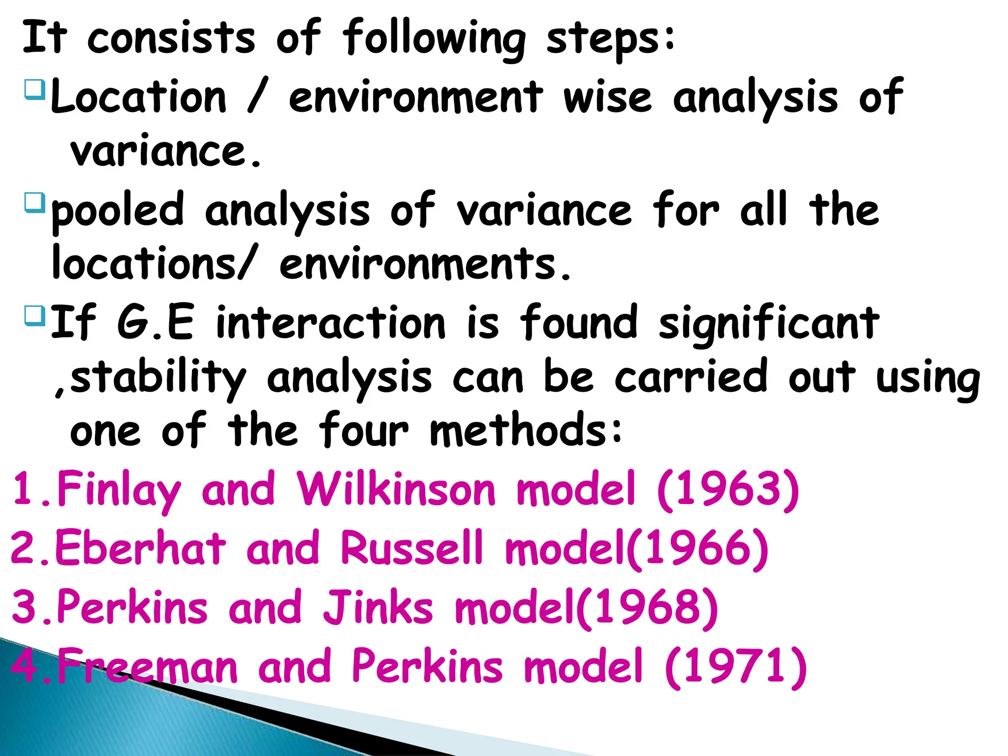 Additive Main Effects and Multiplicative Interaction | PPTX