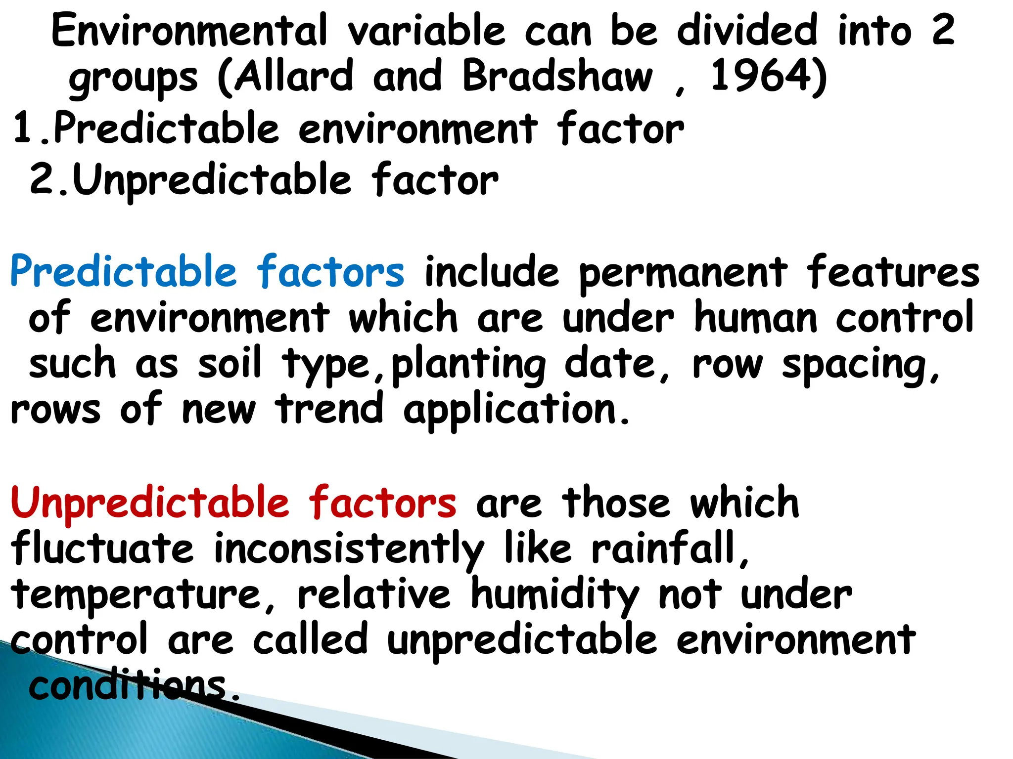 Additive Main Effects and Multiplicative Interaction | PPTX