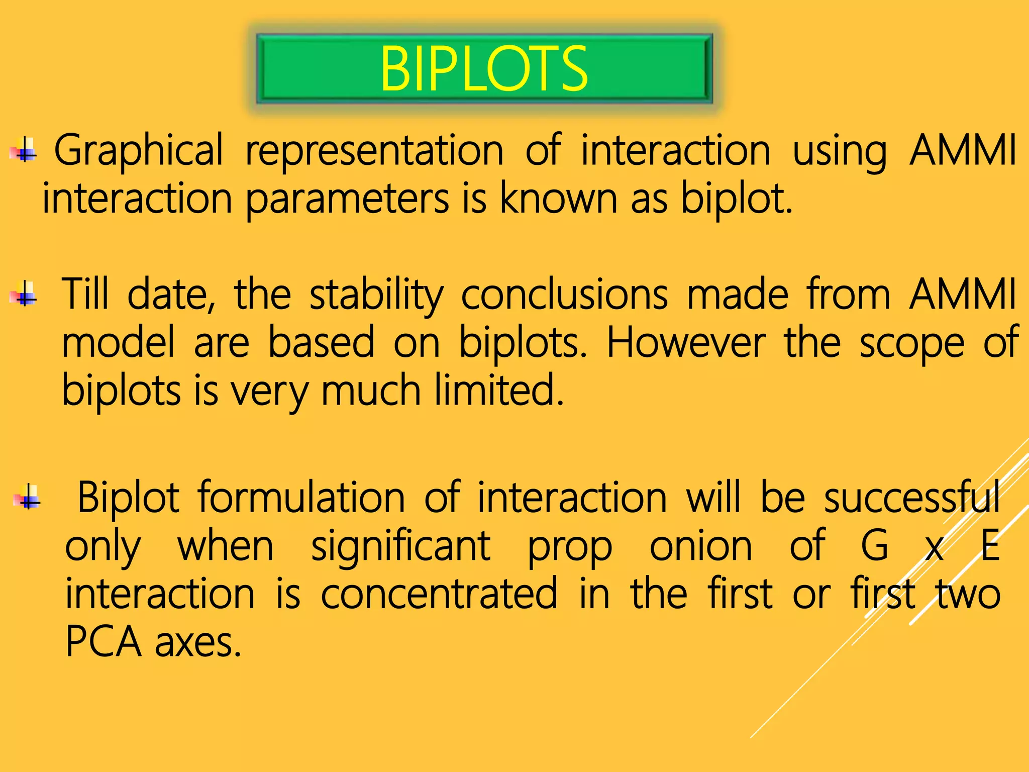 Ammi model for stability analysis | PPTX