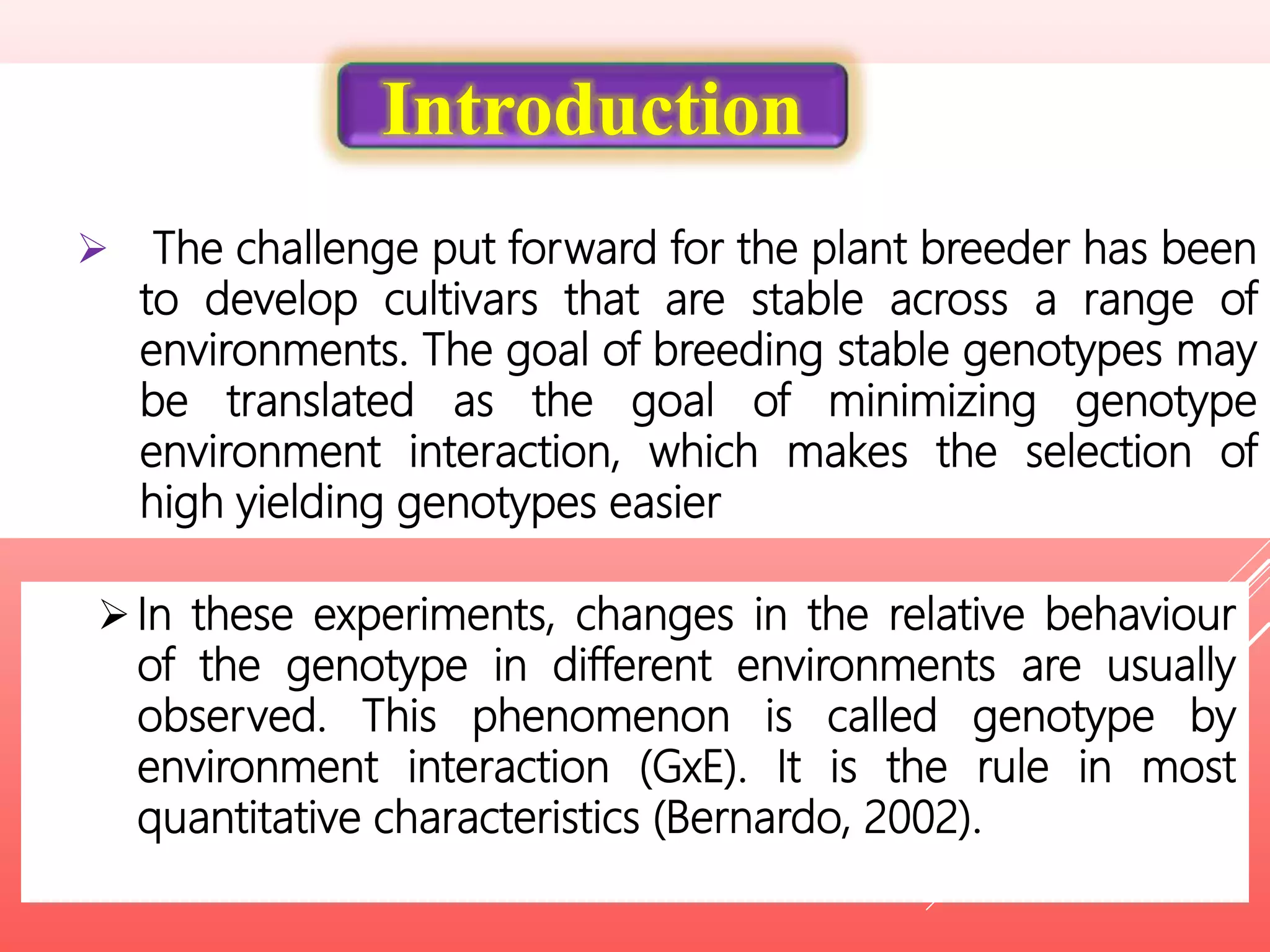 Ammi model for stability analysis | PPTX