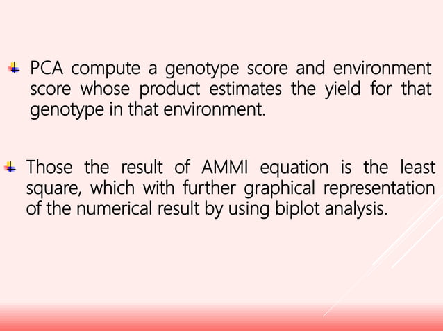 Ammi model for stability analysis | PPTX