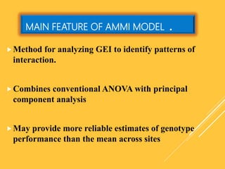 Ammi model for stability analysis | PPTX