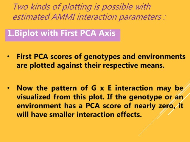 Ammi model for stability analysis | PPTX