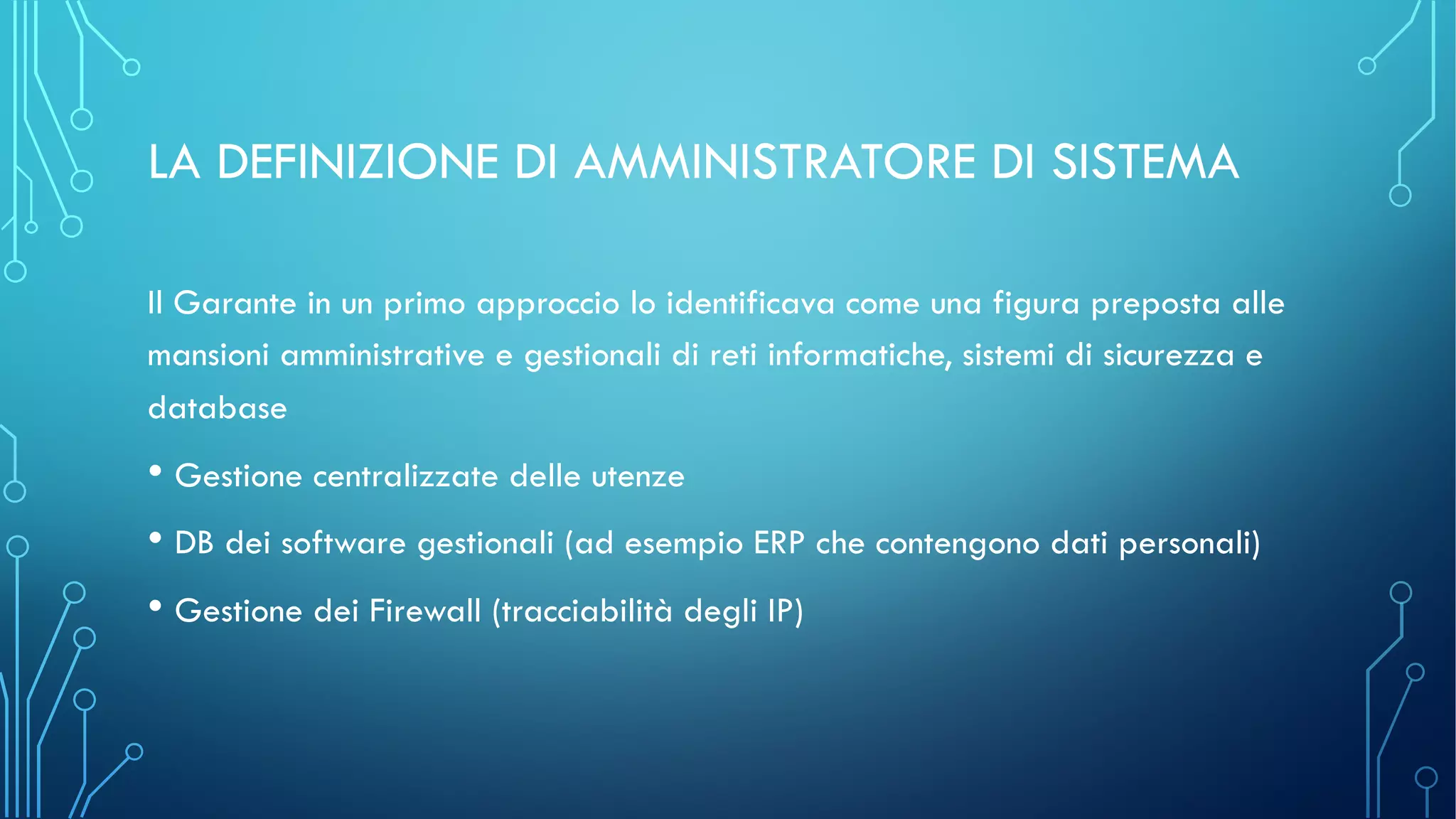 Amministratore di sistema | PDF