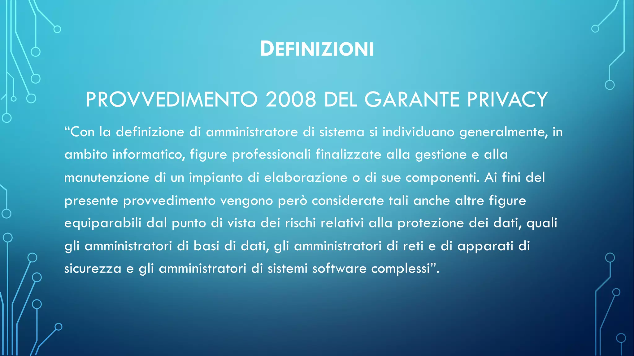 Amministratore di sistema | PDF