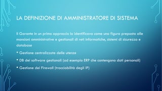 Amministratore di sistema | PDF