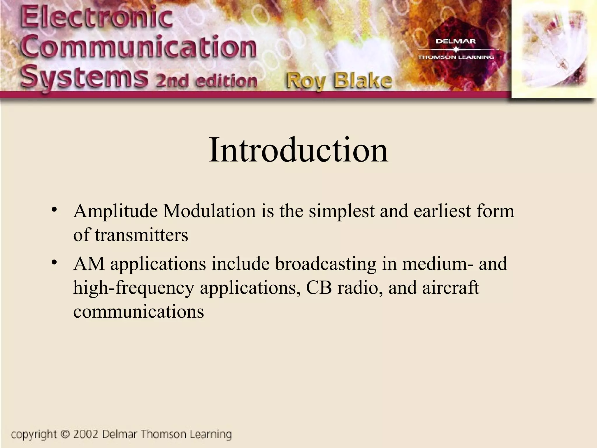 Am modulation | PPT