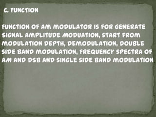 Am modulator | PPTX