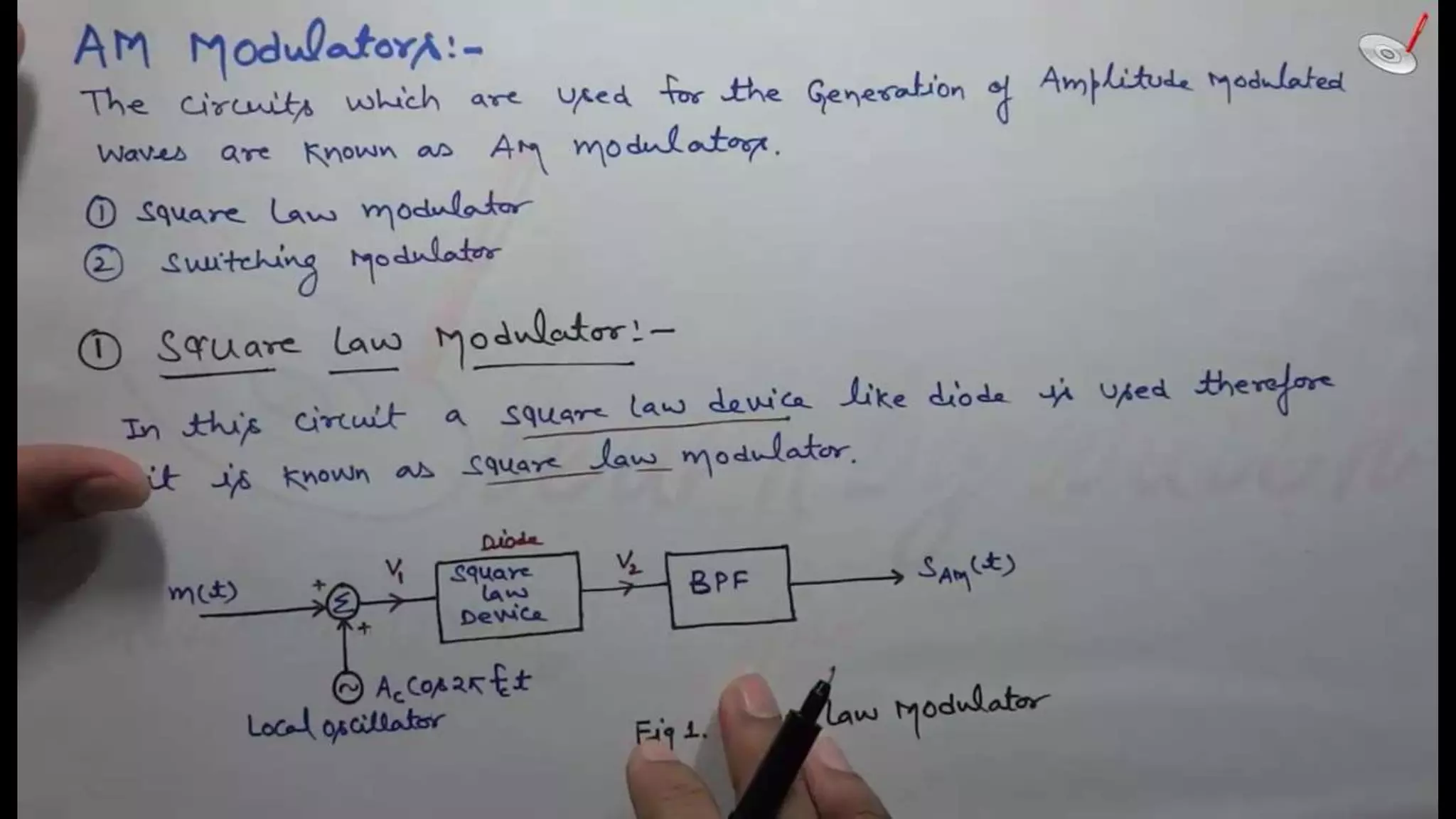 Am modulator square law modulator | PPTX