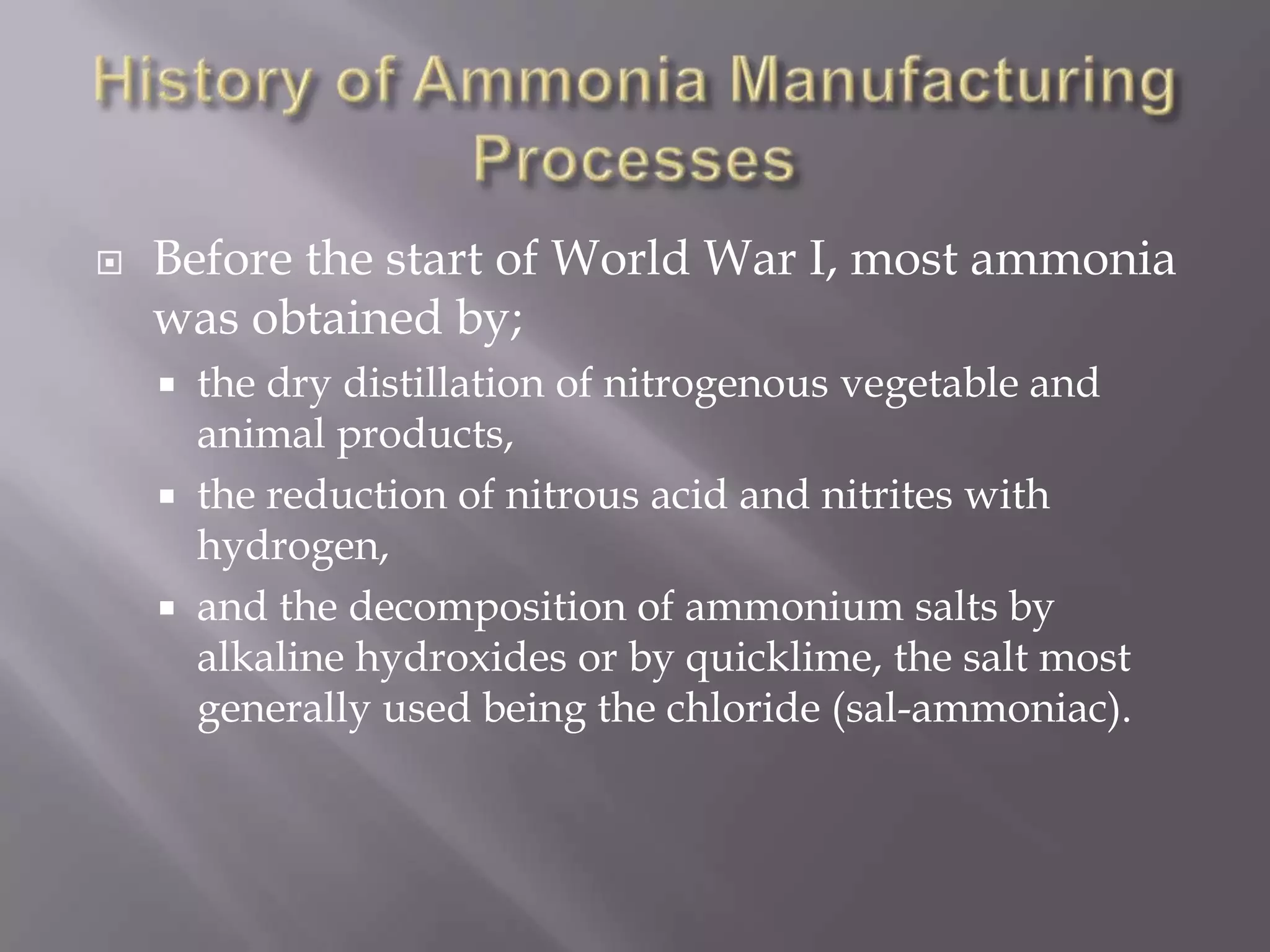 Ammonia | PPTX