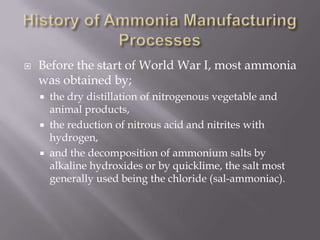Ammonia | PPTX