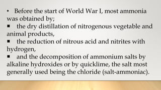 Ammonia.pptxhrllohdjyhdhhhdhhdhdhjdjdjdj | PPTX