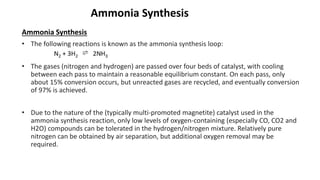 Ammonia Manufacuring----- Notes by Dr. Asad | PPTX