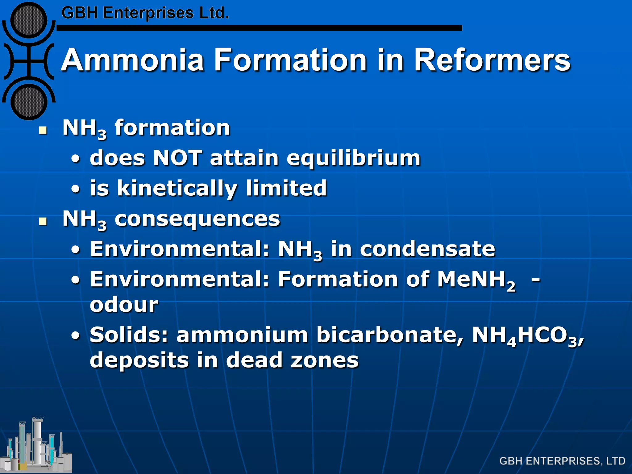 Ammonia Formation over Steam Reforming Catalysts | PDF