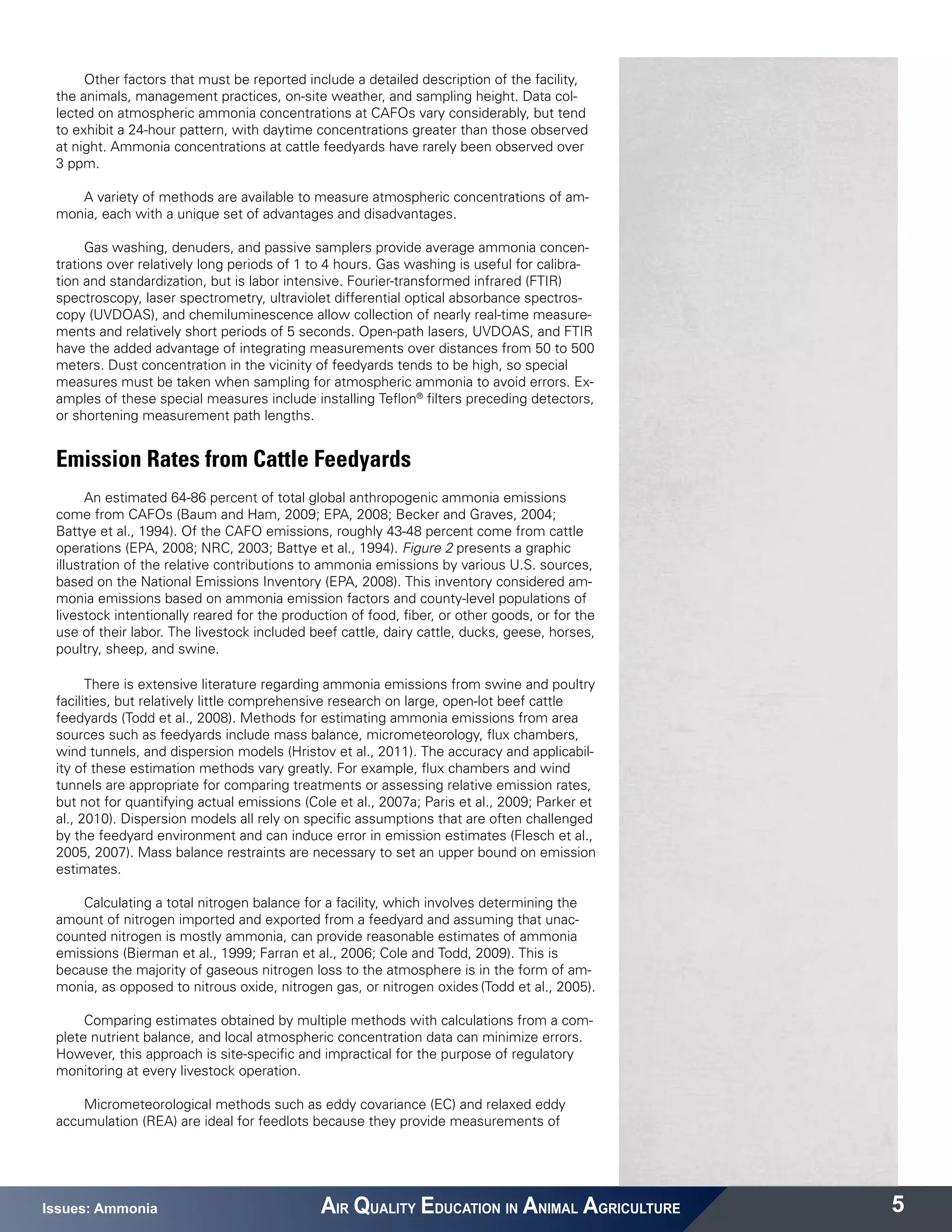 Ammonia from cattle feedingoperations final | PDF