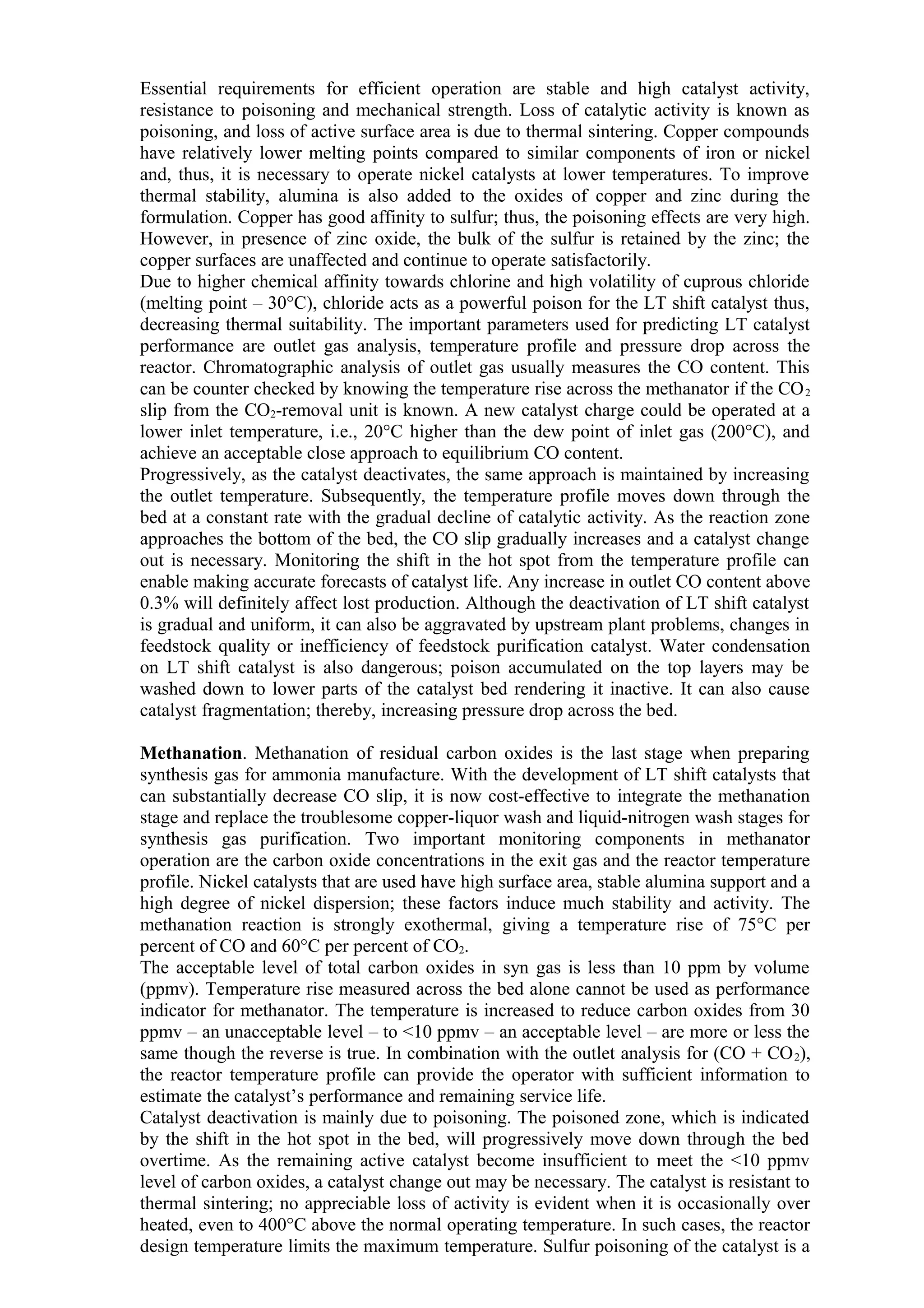 Ammonia plant efficiency | DOC
