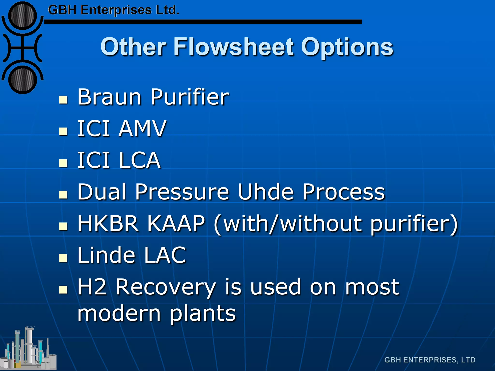 Ammonia plant flowsheets | PDF
