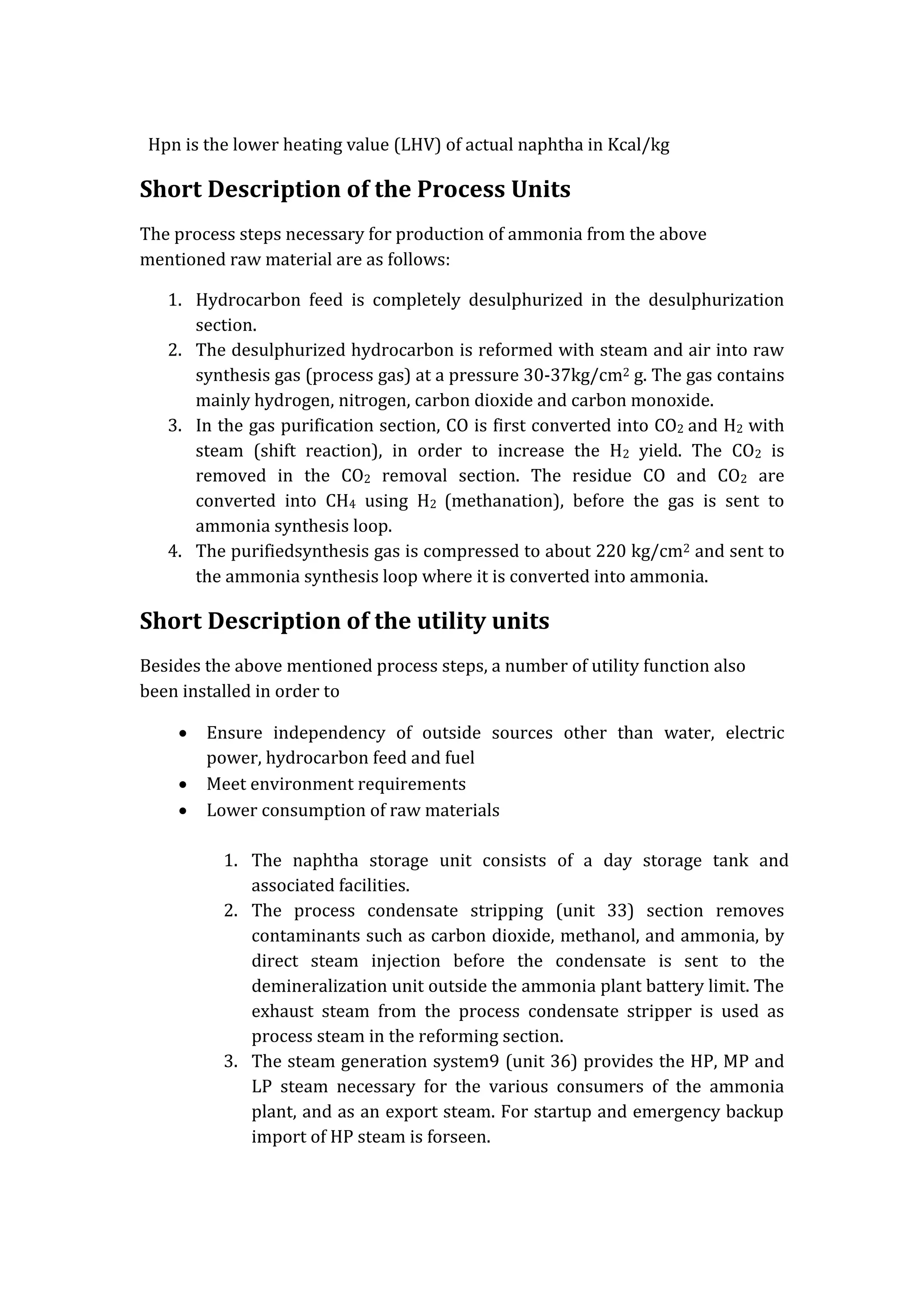 Ammonia plant fundamentals | PDF